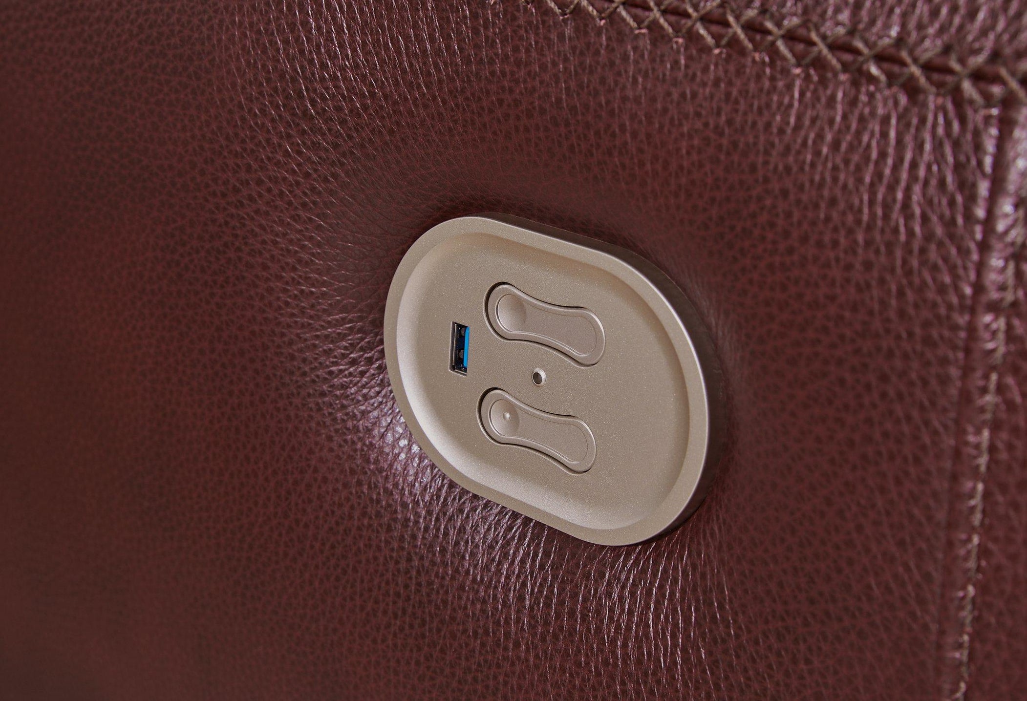 Alessandro Power Reclining Loveseat with Console — Budget Furniture ...